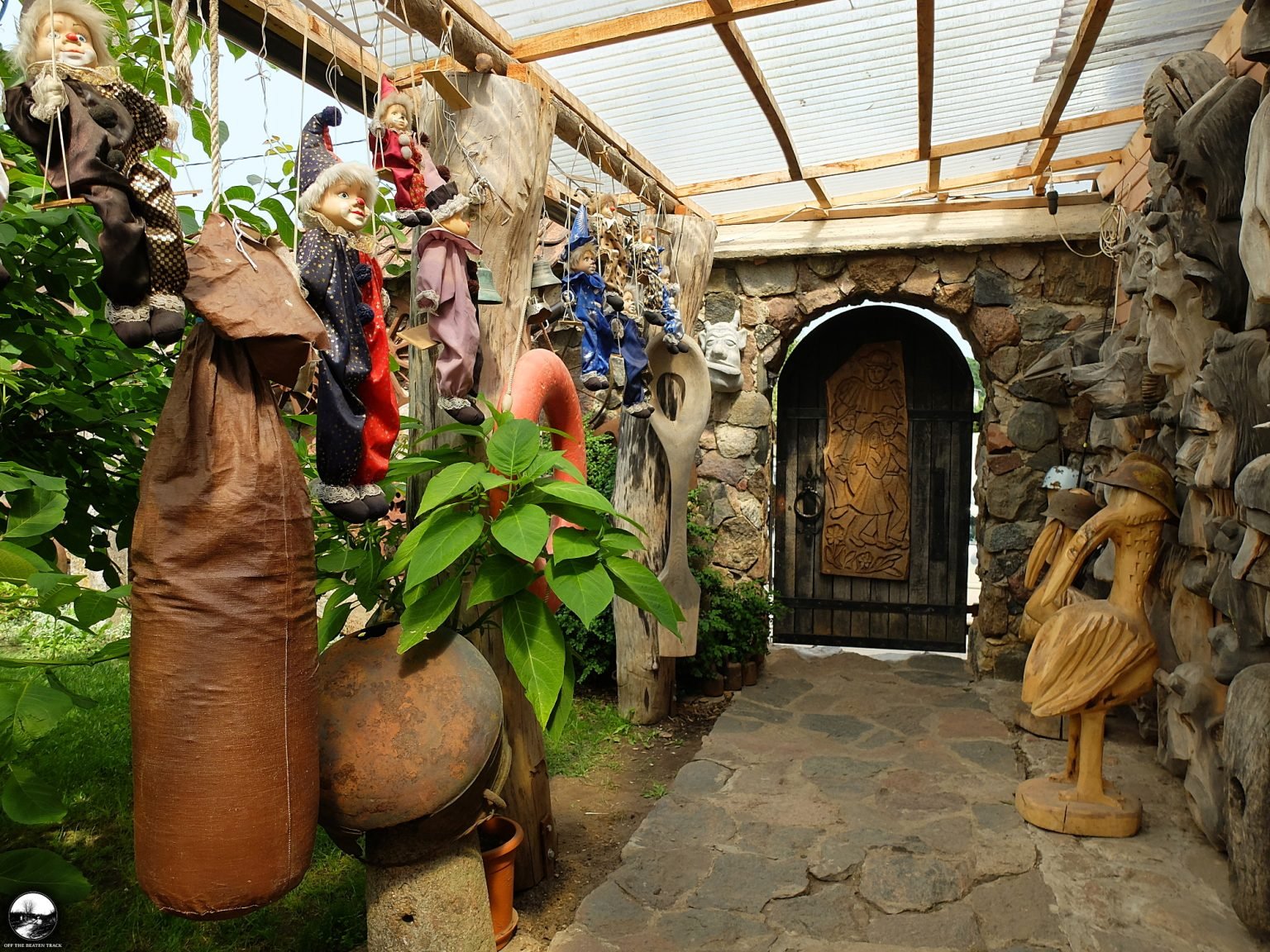 Another Use of Dishes. Visiting the Extraordinary House of Pots [Žagarė ...